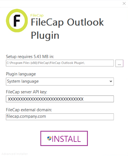 Deployment options FileCap Outlook Plugin | FileCap