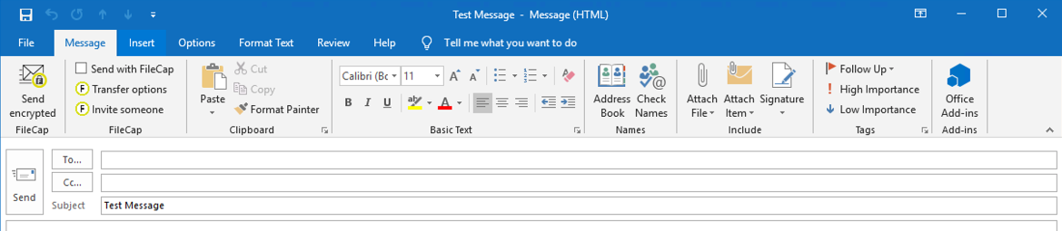 Using the FileCap Outlook Plugin | FileCap