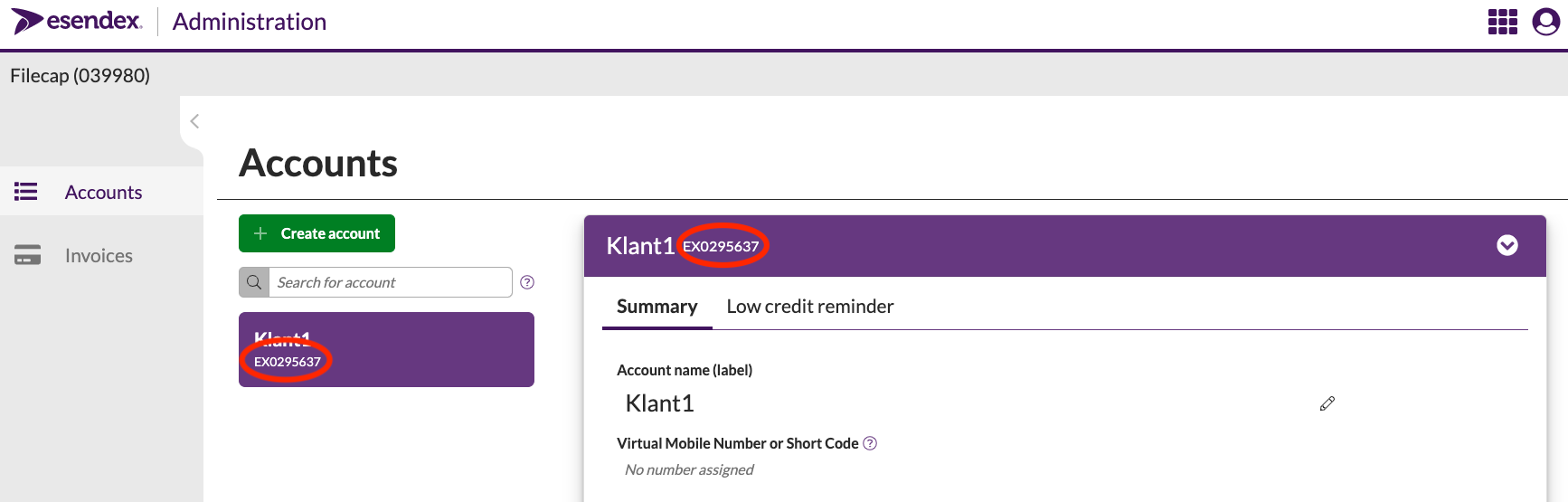 Token – Esendex | FileCap